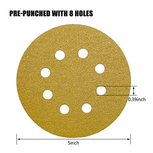 5” Sandpaper Disc-8 hole Pack of (10) – Concrete Finishing – Finest ...
